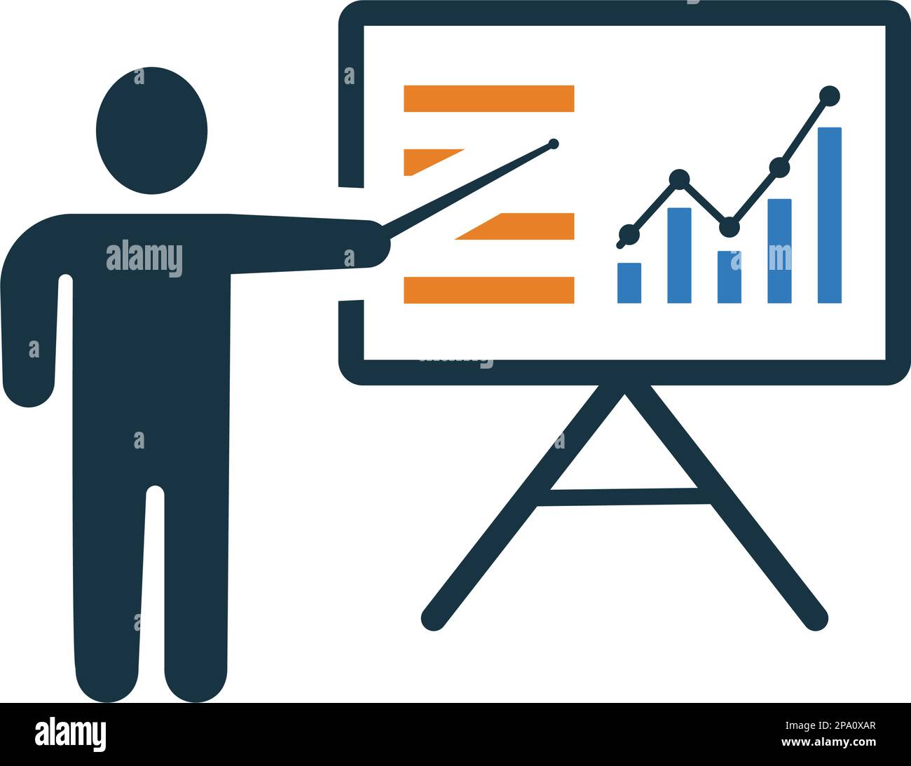 Presentation icon. Fully editable vector EPS use for printed materials ...