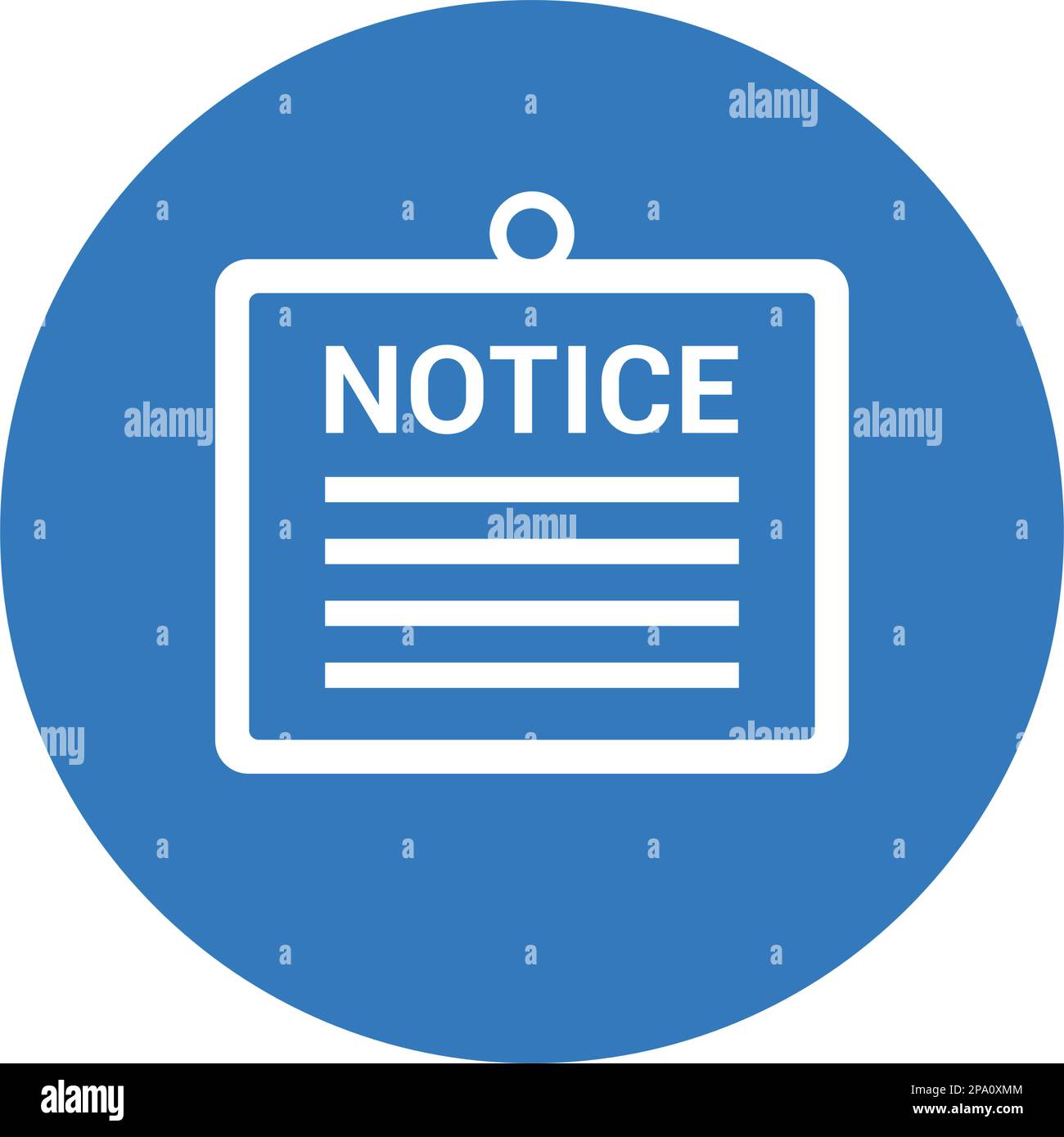 Notice board icon use in mobile and app development or commercial ...