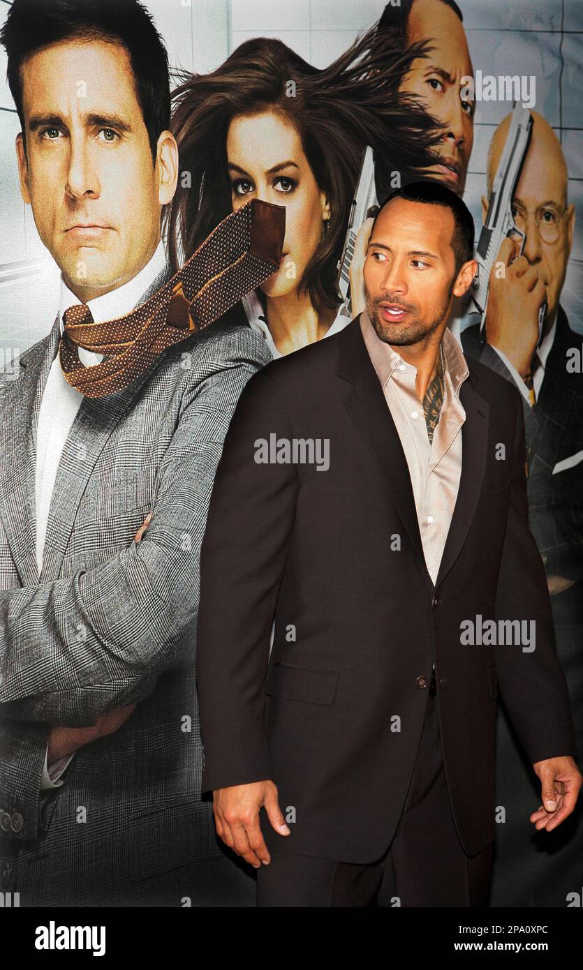 Actor Dwayne Johnson arrives at a charity screening of 'Get Smart ...