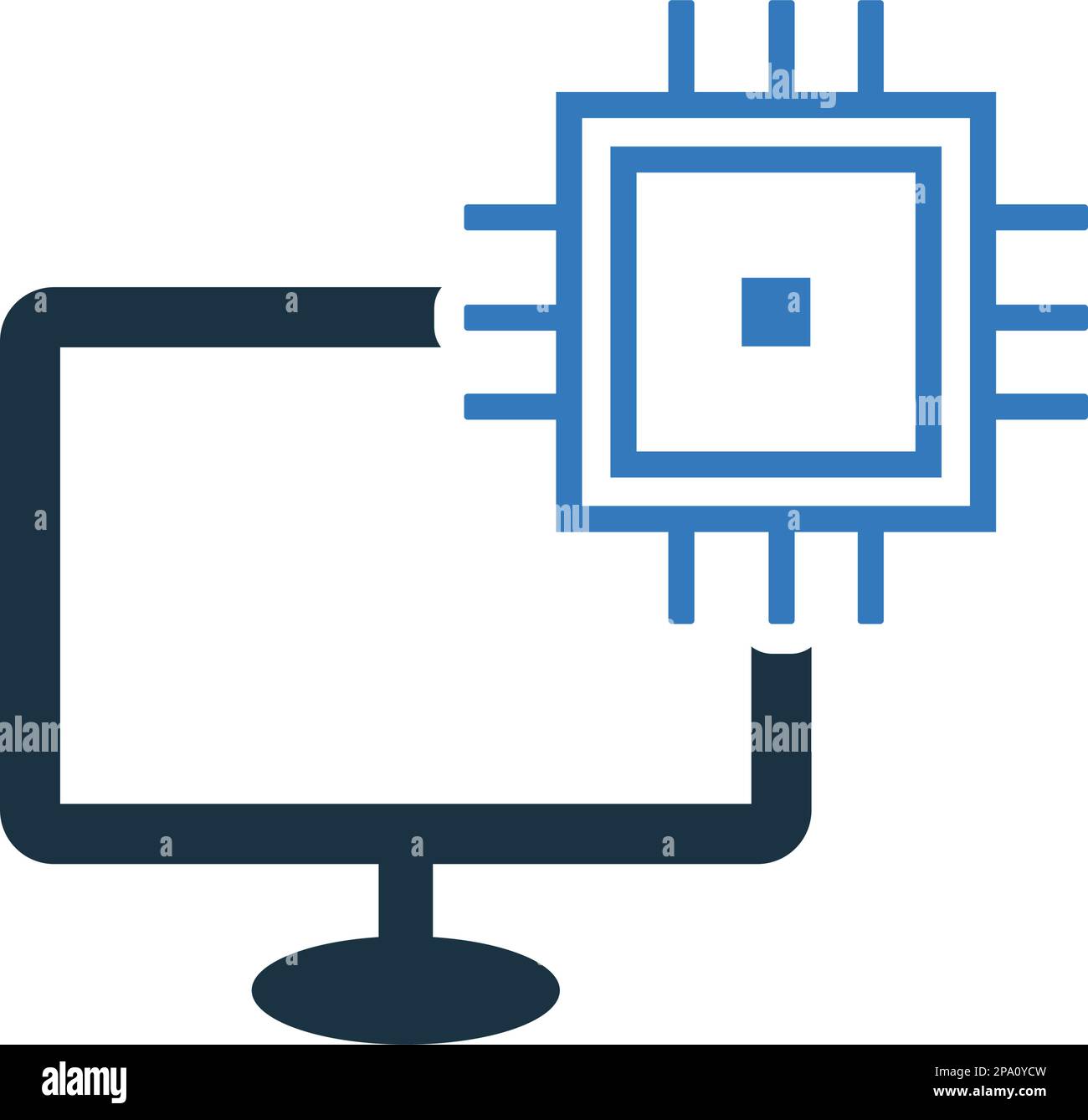 chip, processor icon is use in designing and developing websites ...