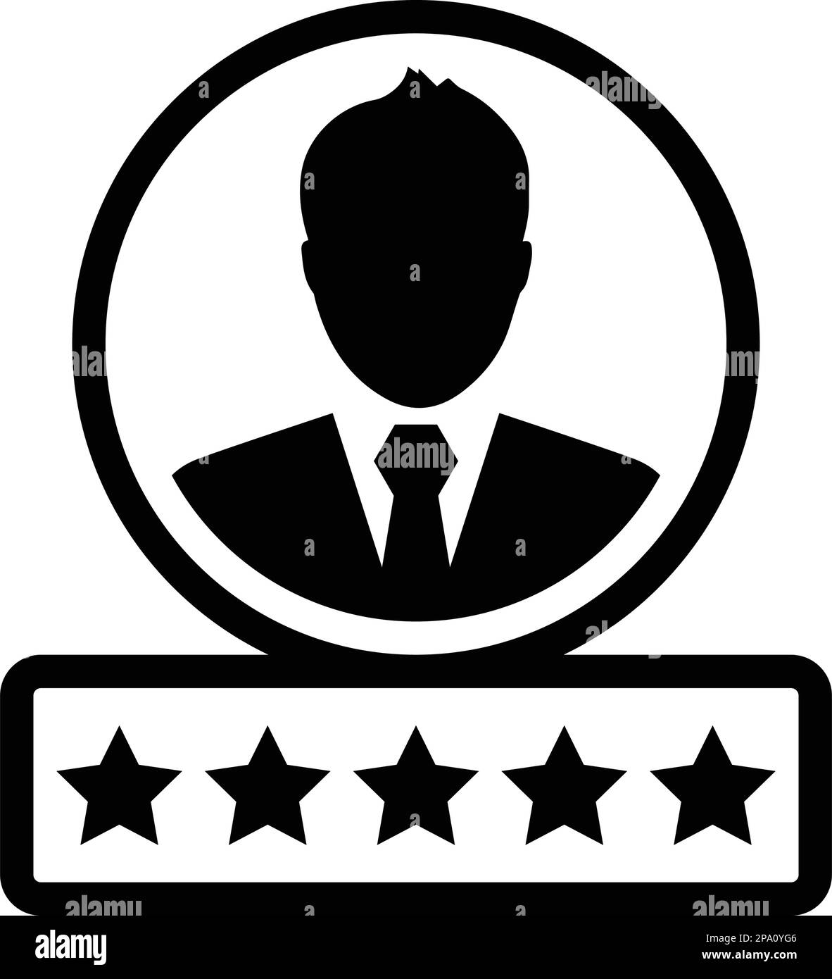 Profile, employee ranking icon. Fully editable vector EPS use for ...