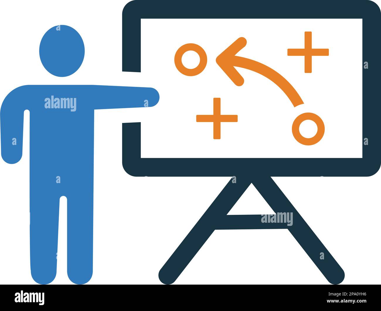 Presenting Tactics icon. Fully editable vector EPS use for printed ...