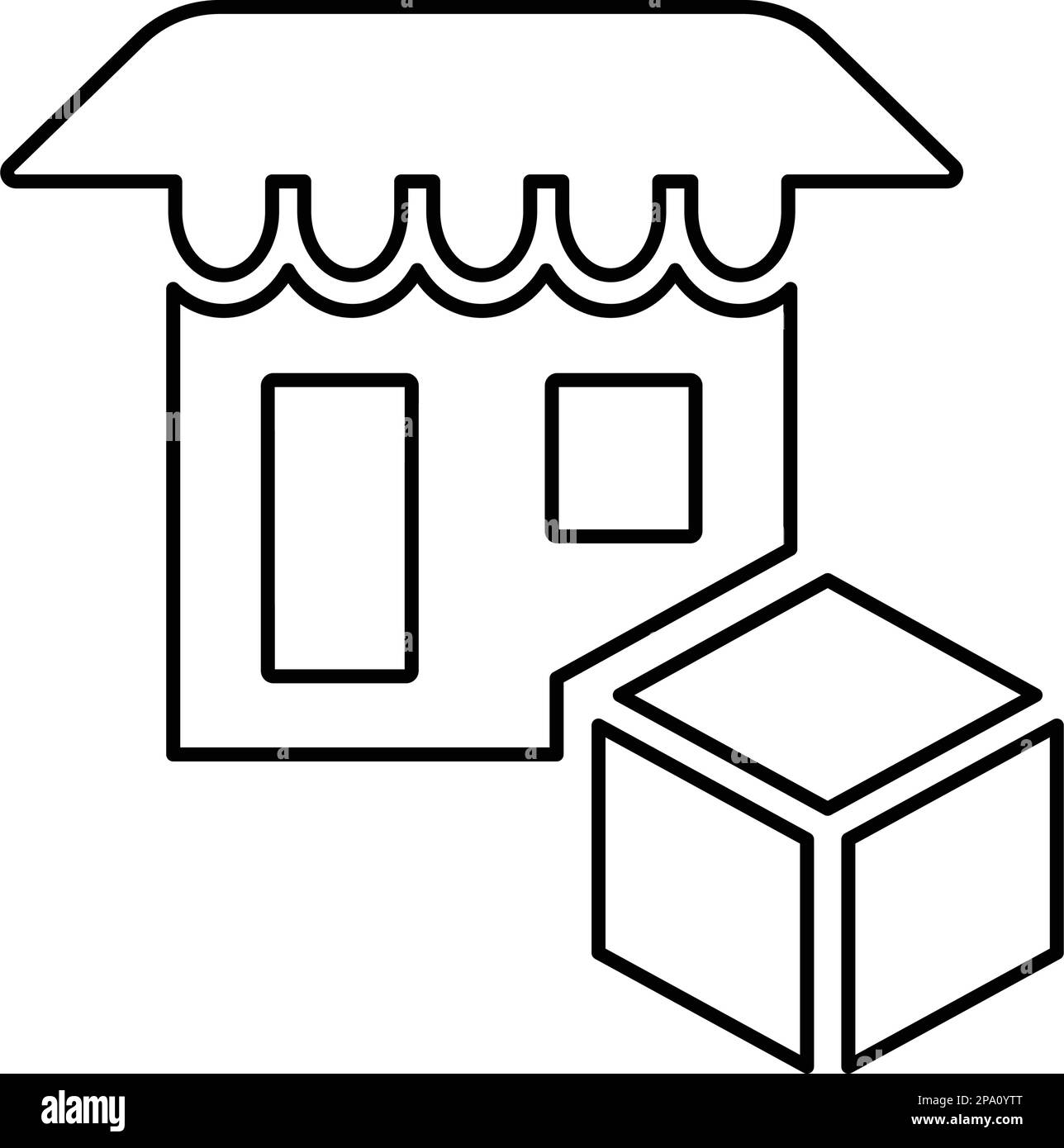 Product, store icon. Fully editable vector EPS use for printed ...