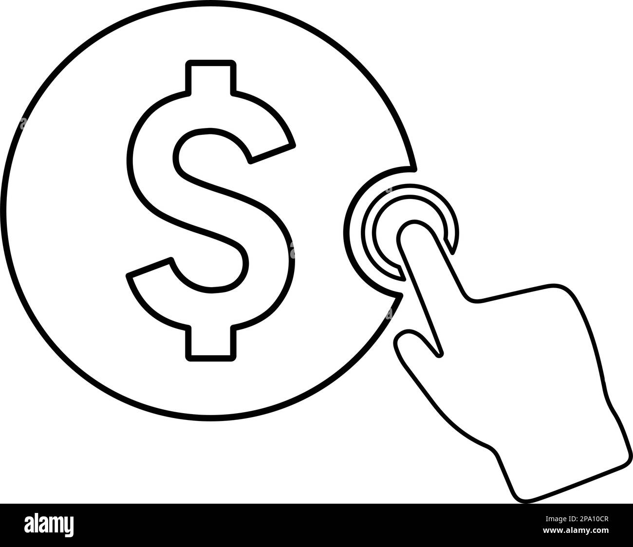 Pay Per Click icon. Fully editable vector EPS use for printed materials ...