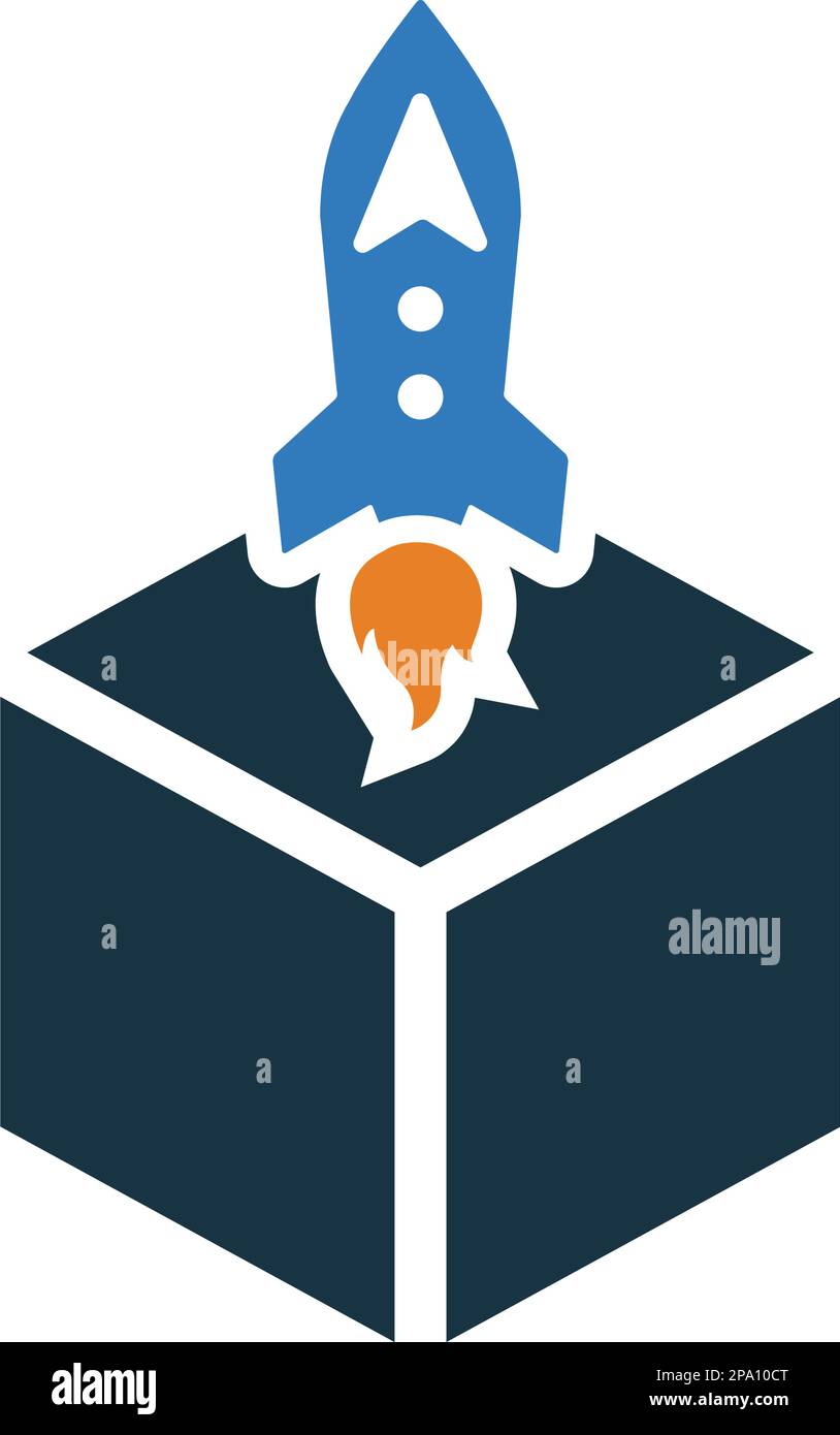 Product launch, startup icon. Fully editable vector EPS use for printed ...