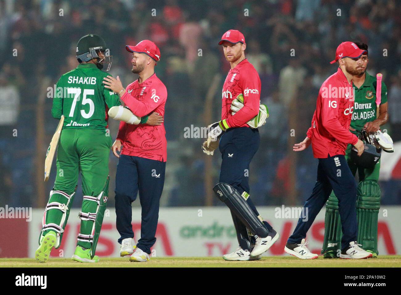 Bangladesh-England 1st T20I match of three match series at Zahur Ahmed ...