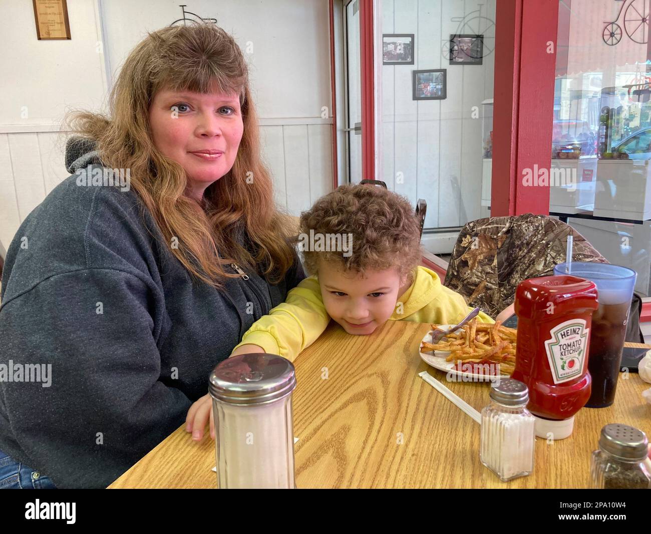 Heather Bable and her son Ashton poses for a photograph, Feb. 25, 2023 ...