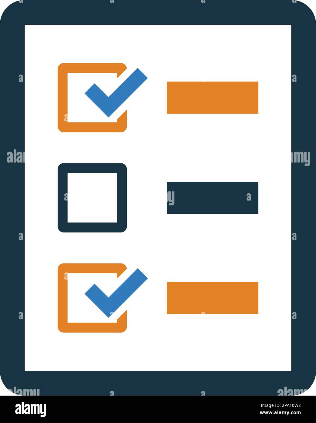 Priority checklist icon. Fully editable vector EPS use for printed ...