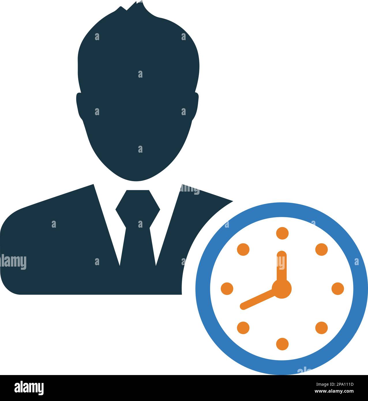 Punctuality, schedule icon. Fully editable vector EPS use for printed ...