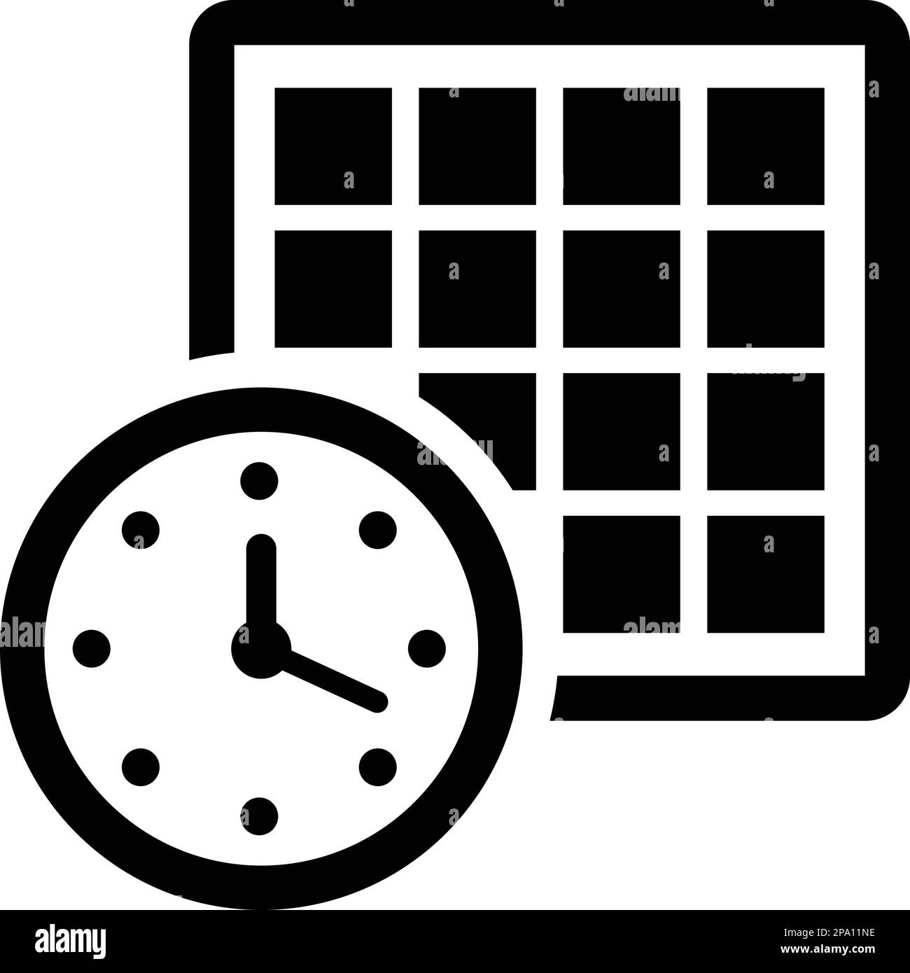 Schedule, deadline icon. Fully editable vector EPS use for printed ...