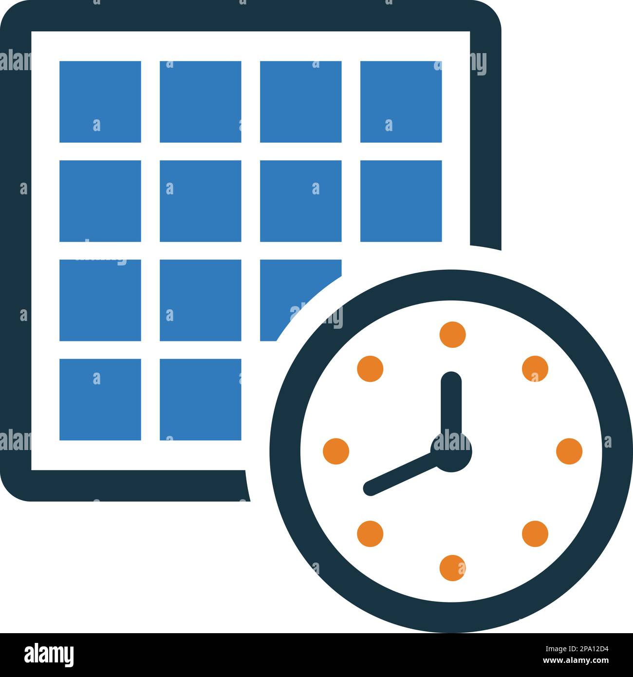 Schedule, deadline icon. Fully editable vector EPS use for printed ...