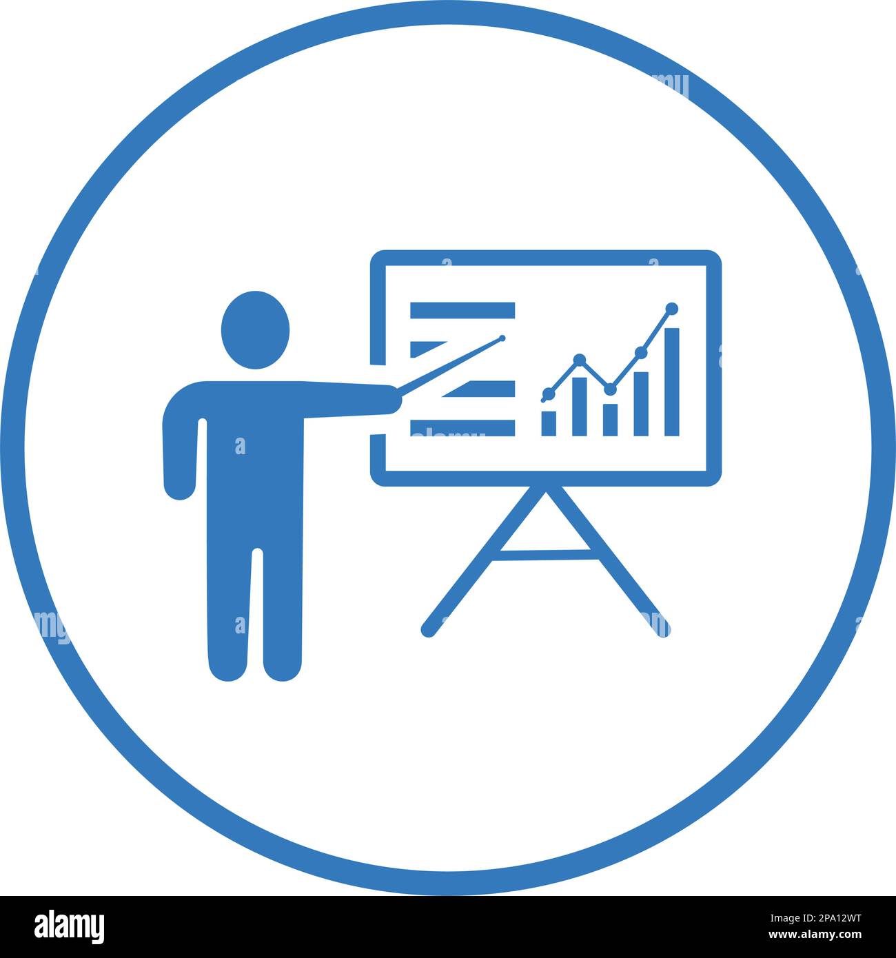 Presentation icon. Fully editable vector EPS use for printed materials ...