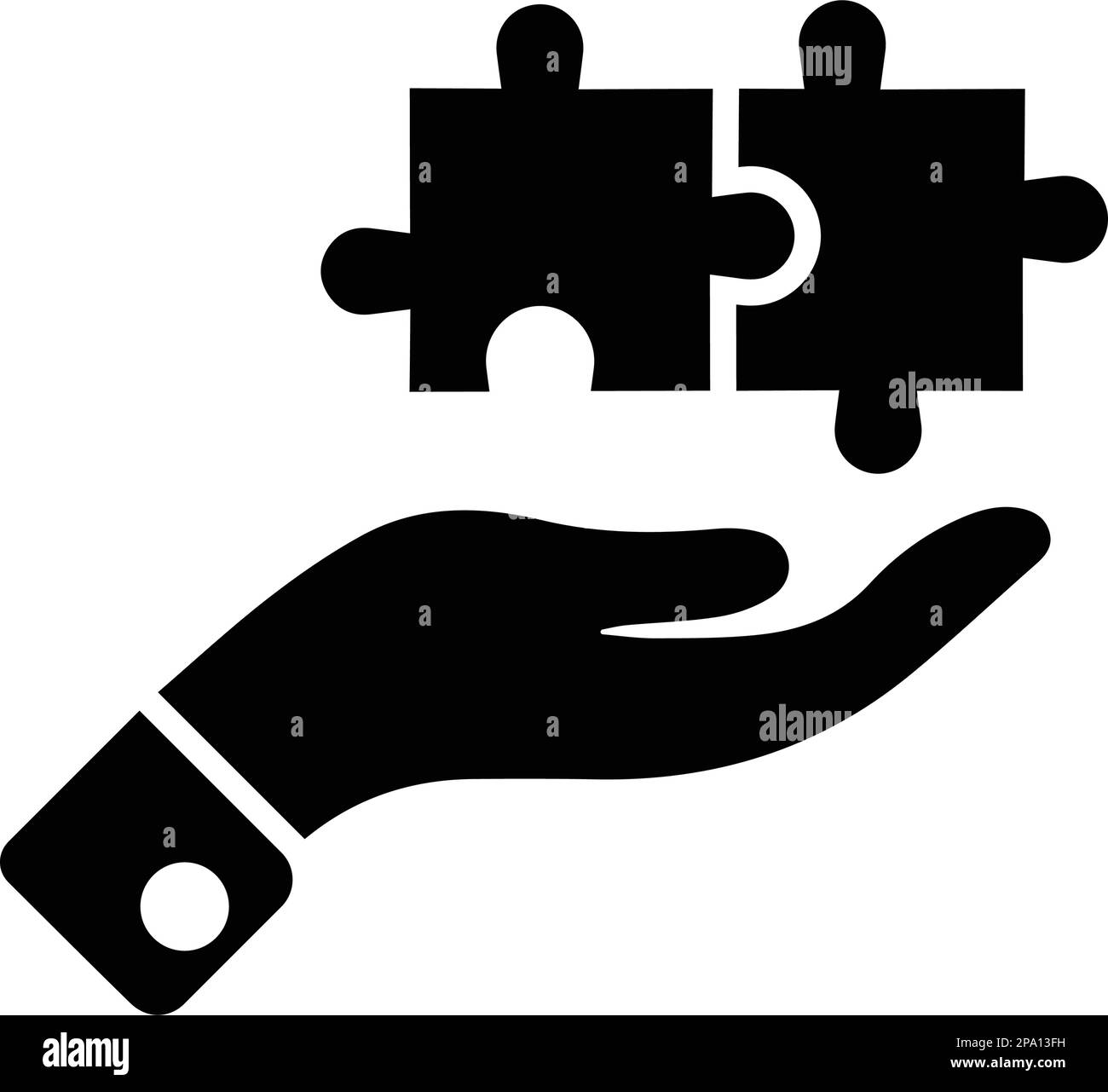 puzzle, hand, solution, games icon. Fully editable vector EPS use for ...