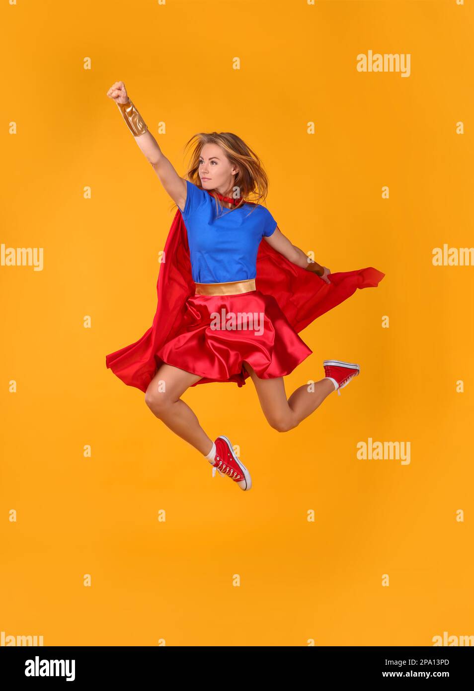 Girl in superhero costume hi-res stock photography and images - Alamy