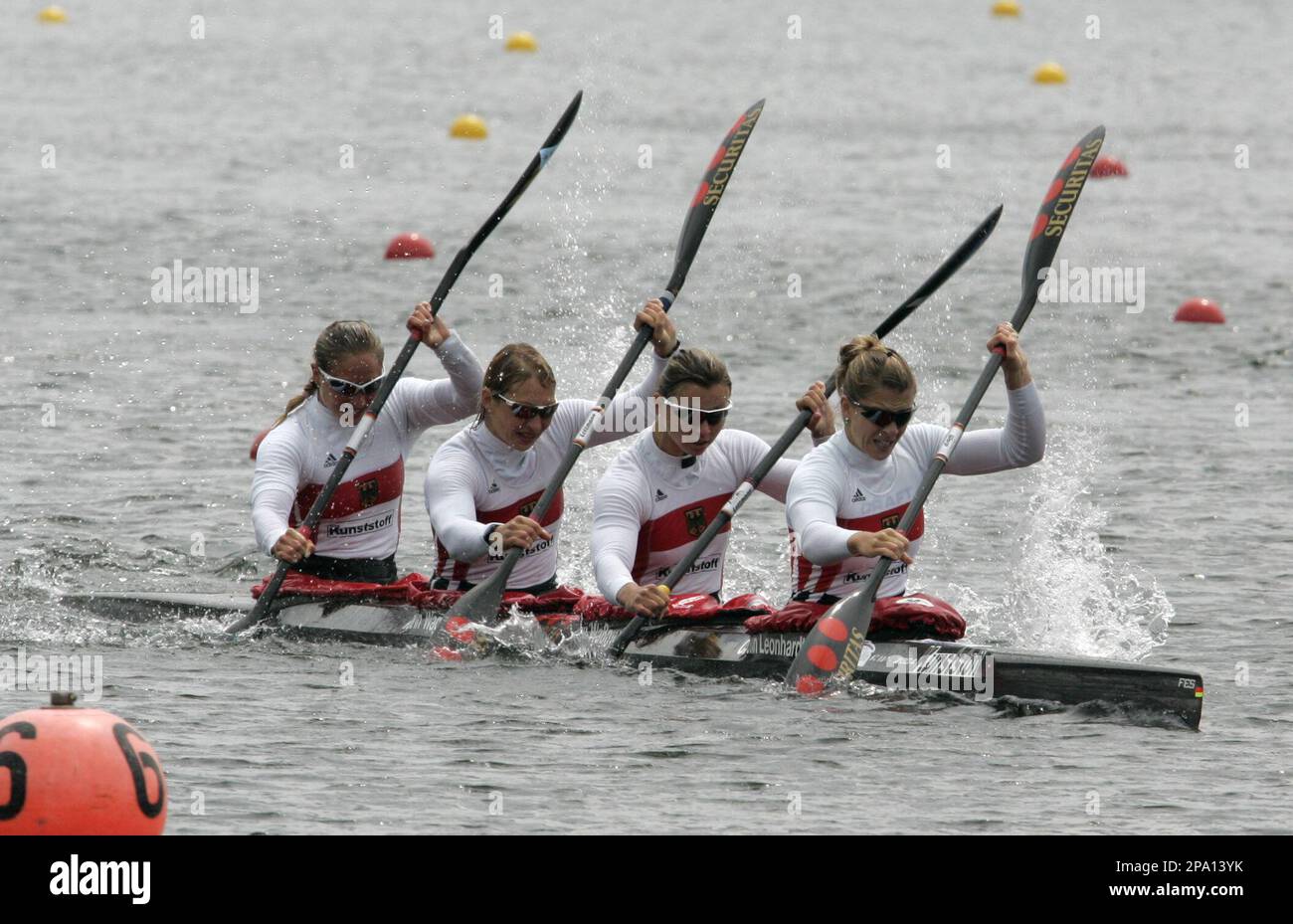Germany's Fanny Fischer, Nicole Reinhard, Katrin Wagner-Augustin, and ...