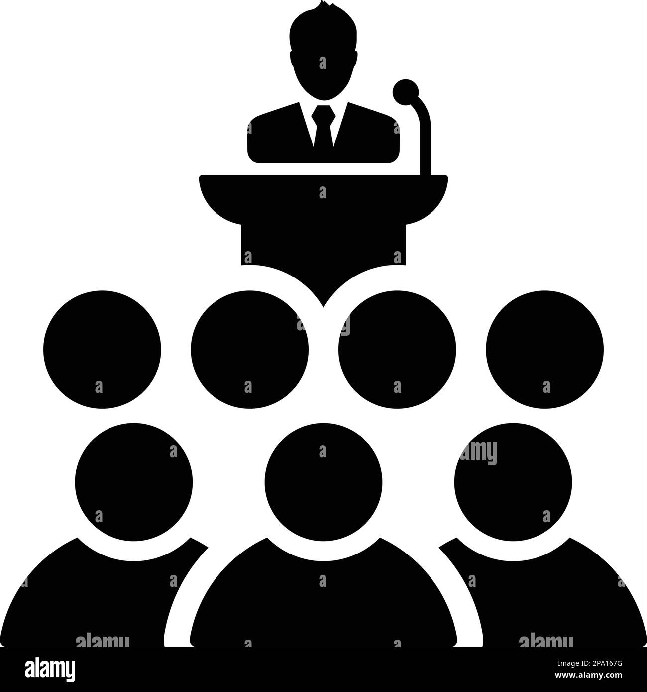 Public Speech icon. Fully editable vector EPS use for printed materials ...