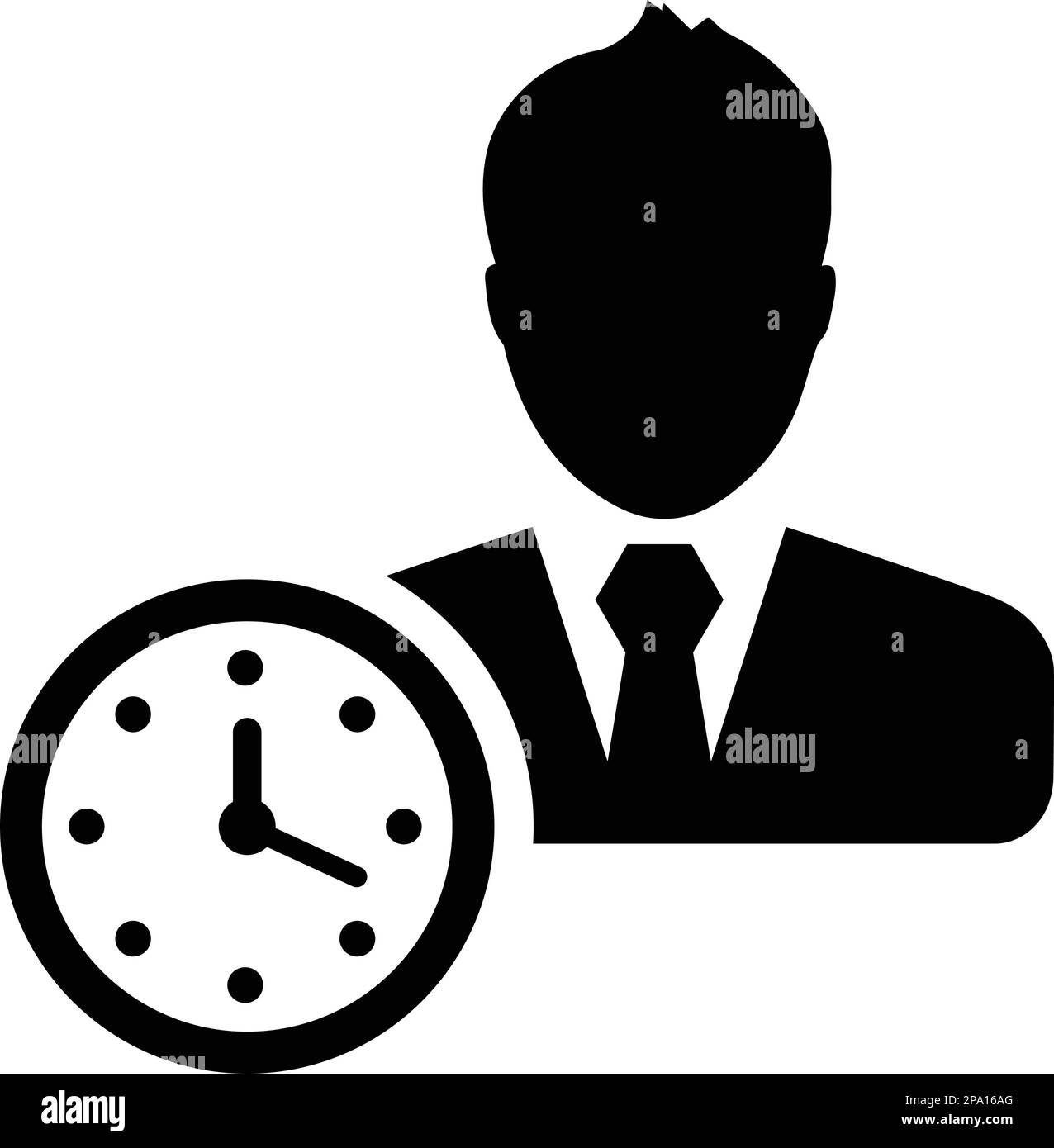 Punctuality, schedule icon. Fully editable vector EPS use for printed ...