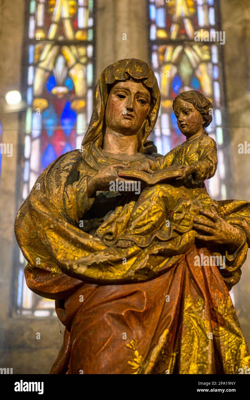 Lisbon Cathedral Interior Detail, Portugal Stock Photo - Alamy