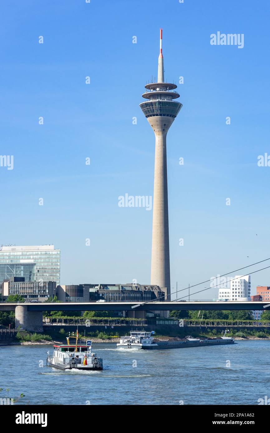 DUESSELDORF, GERMANY. 27 May, 2020. The Rheinturm, otherwise known as ...