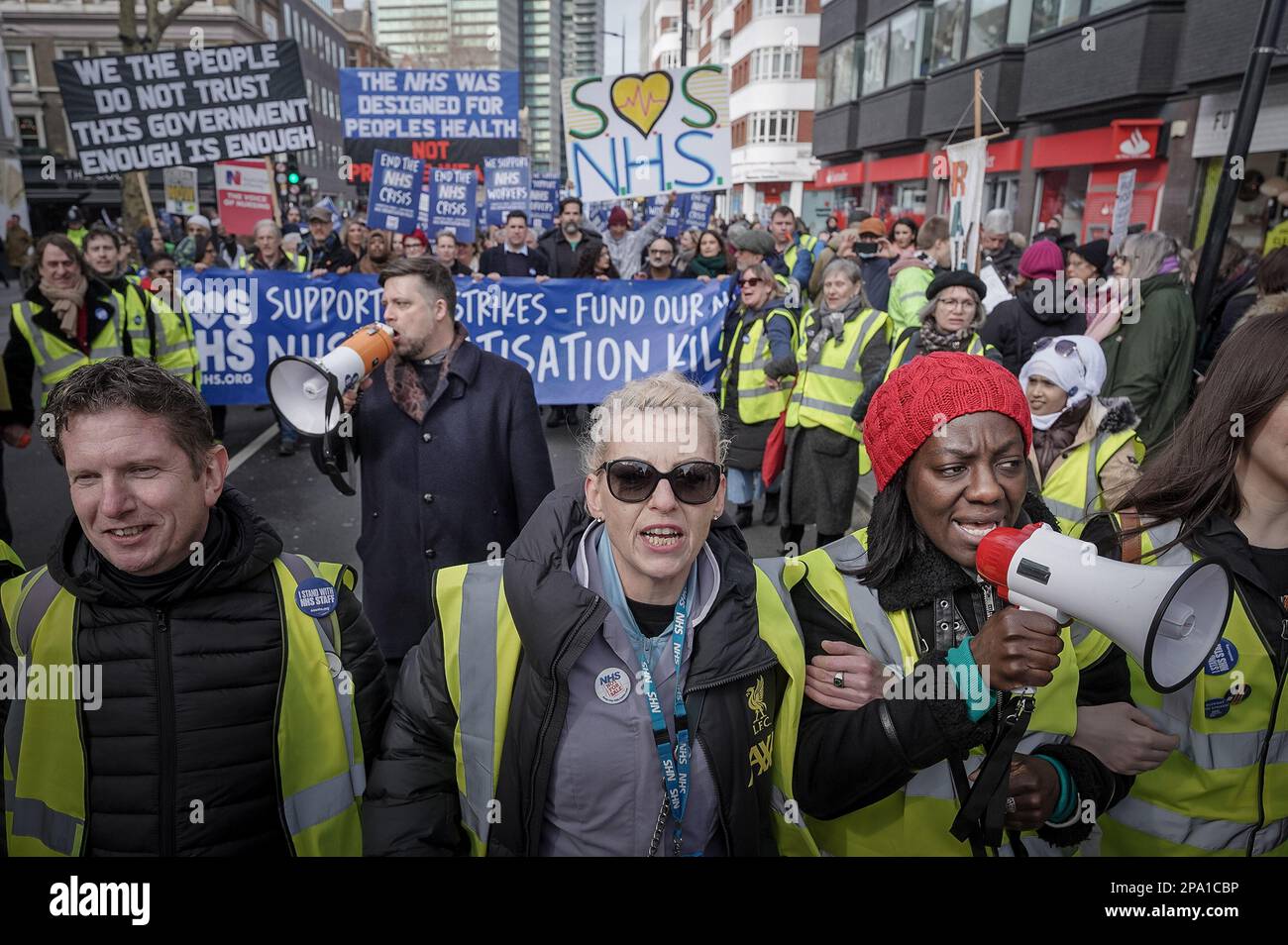 London, UK. 11th March 2023. Thousands join NHS End The Crisis ...