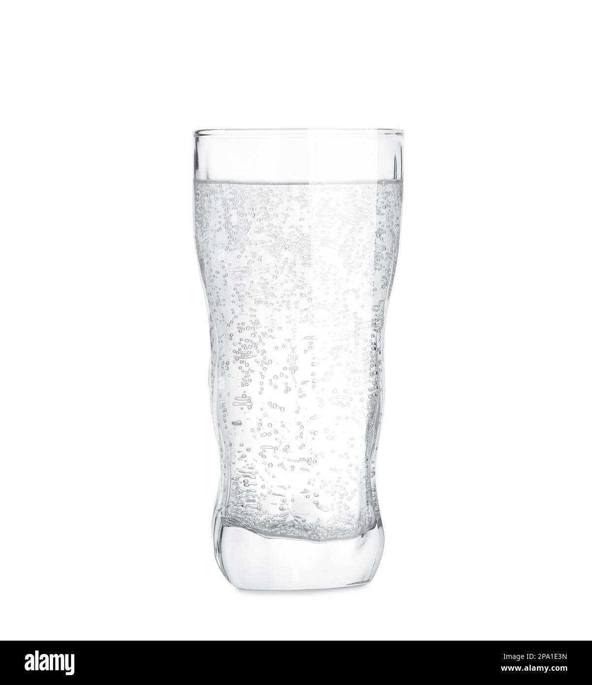 Glass of soda water isolated on white Stock Photo - Alamy