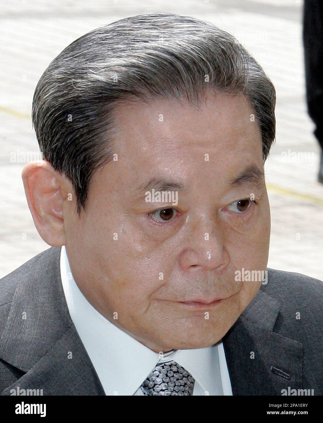 Former Samsung Group Chairman Lee Kun-hee arrives for his trial at the ...