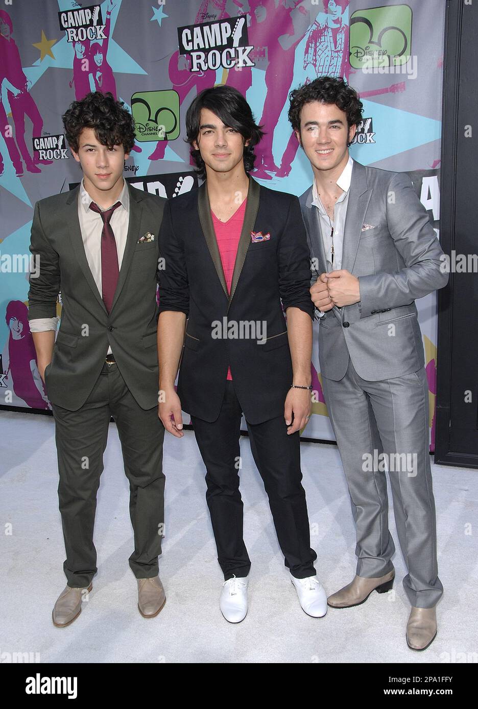 The Jonas brothers, from left, Nick Jonas, Joe Jonas and Kevin Jonas ...