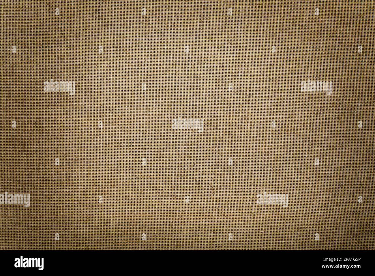Texture of natural burlap fabric as background, top view. Vignette ...
