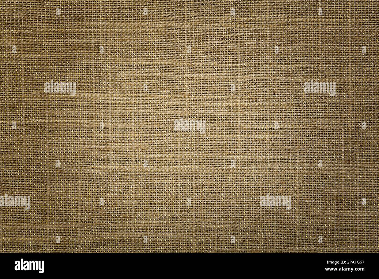 Texture of natural burlap fabric as background, top view. Vignette ...