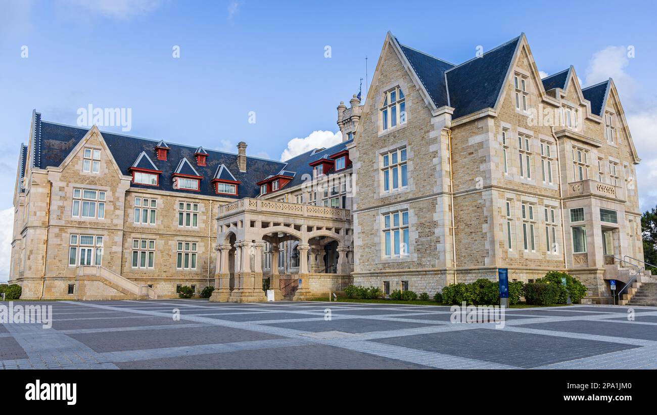 Exterior of Palacio de la Magdalena, historical monument and eclectic ...