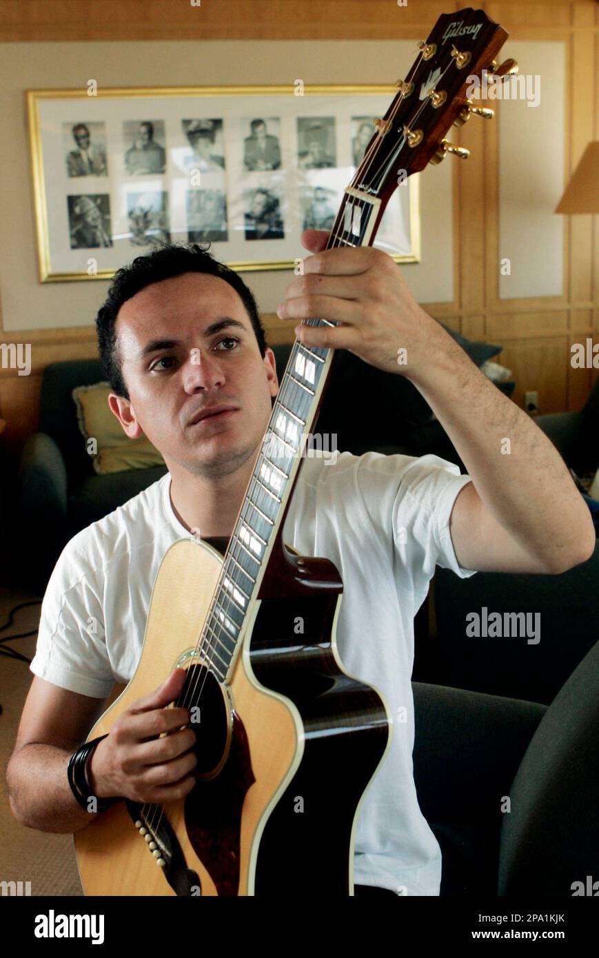 Colombian singer-songwriter Fonseca poses for an interview and photos ...