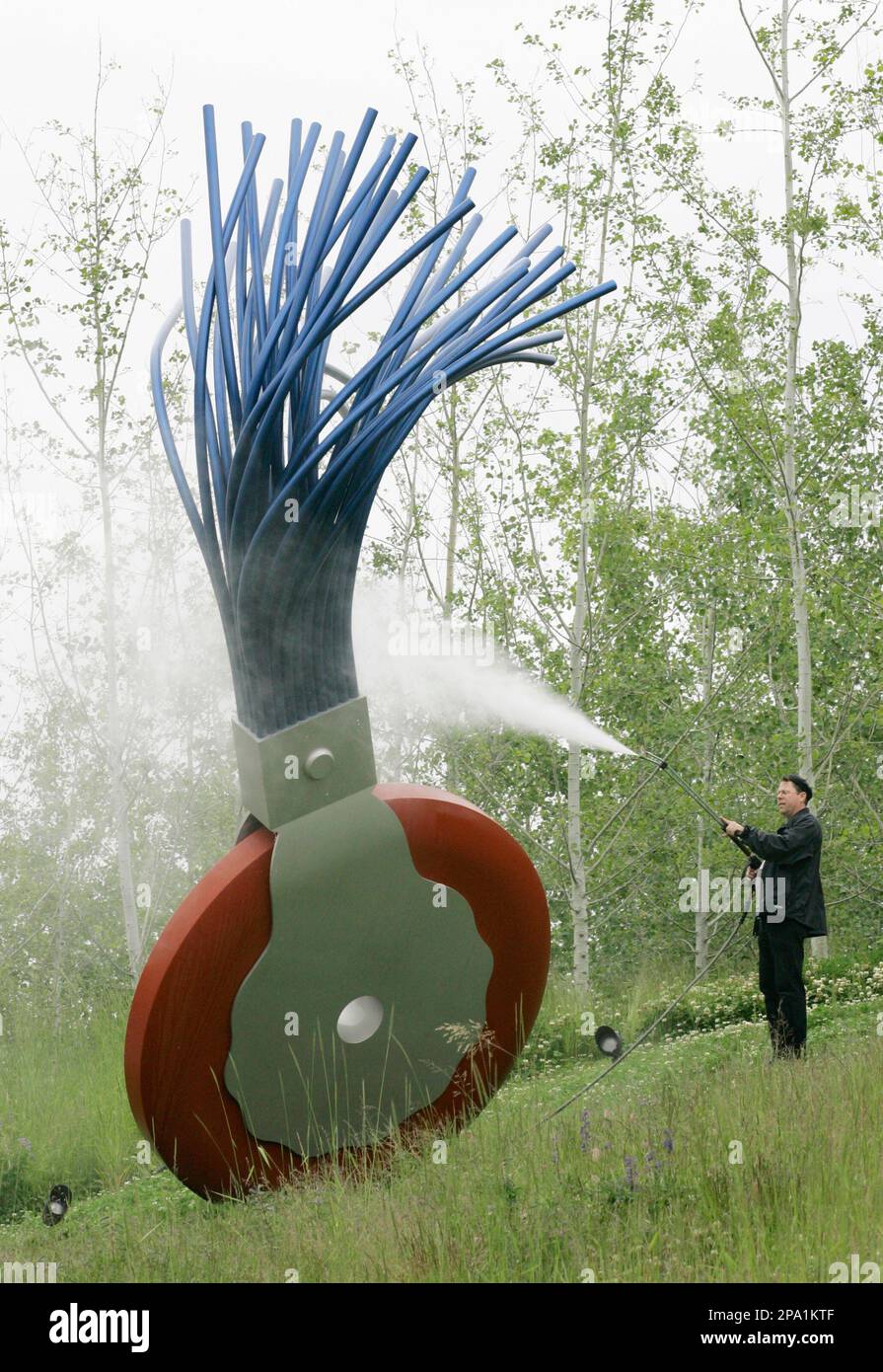 Tim Marsden, a conservation technician with the Seattle Art Museum ...