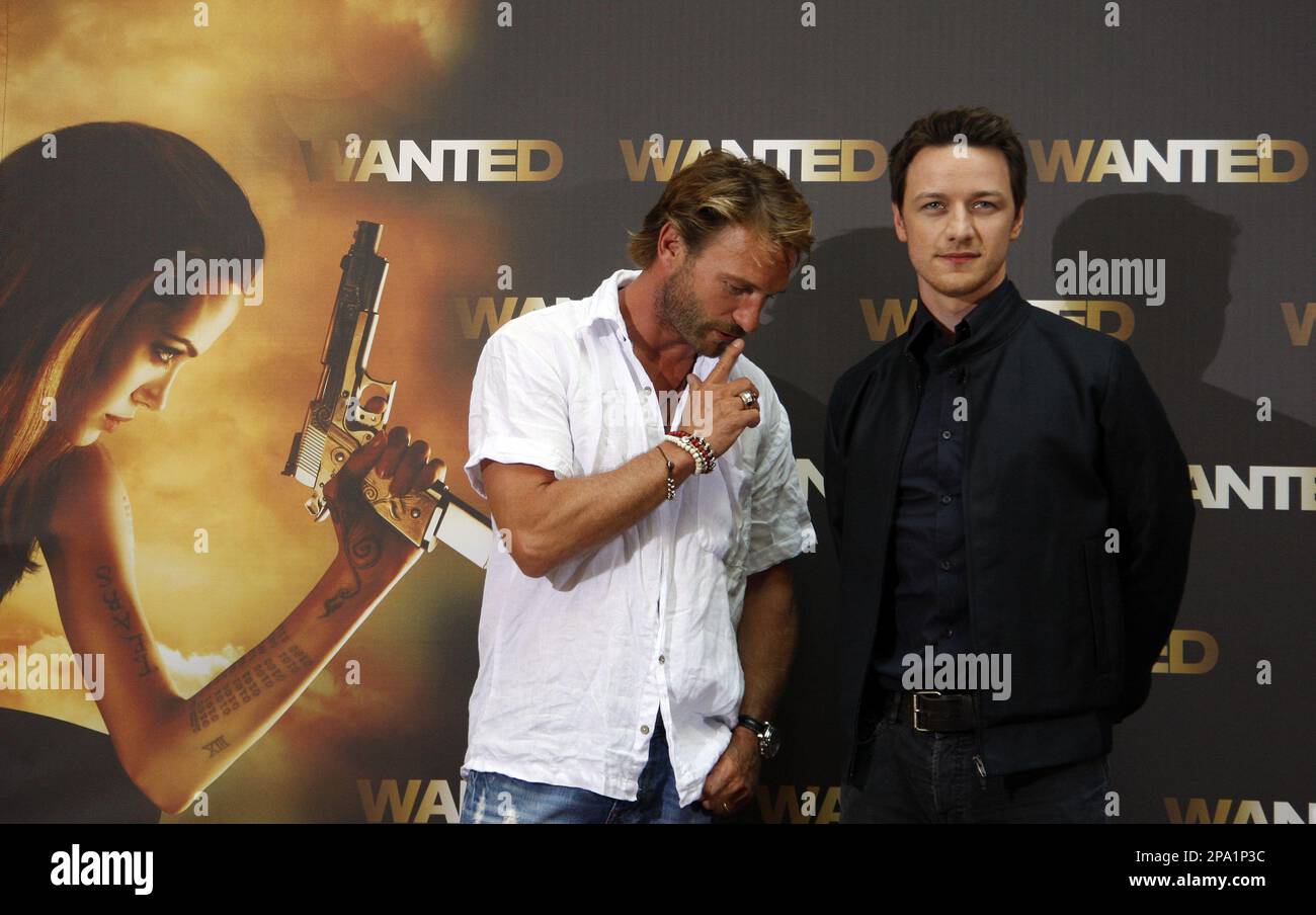 Der deutsche Schauspieler Thomas Kretschmann, links, und der schottische Schaupieler James ...