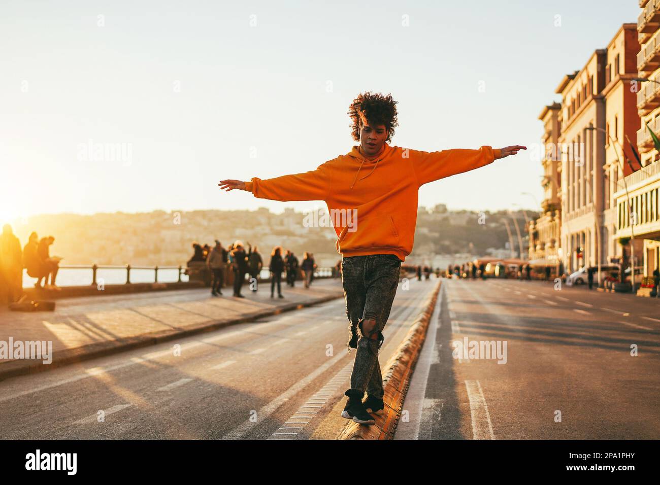 Young stylish influencer walking hi-res stock photography and images ...
