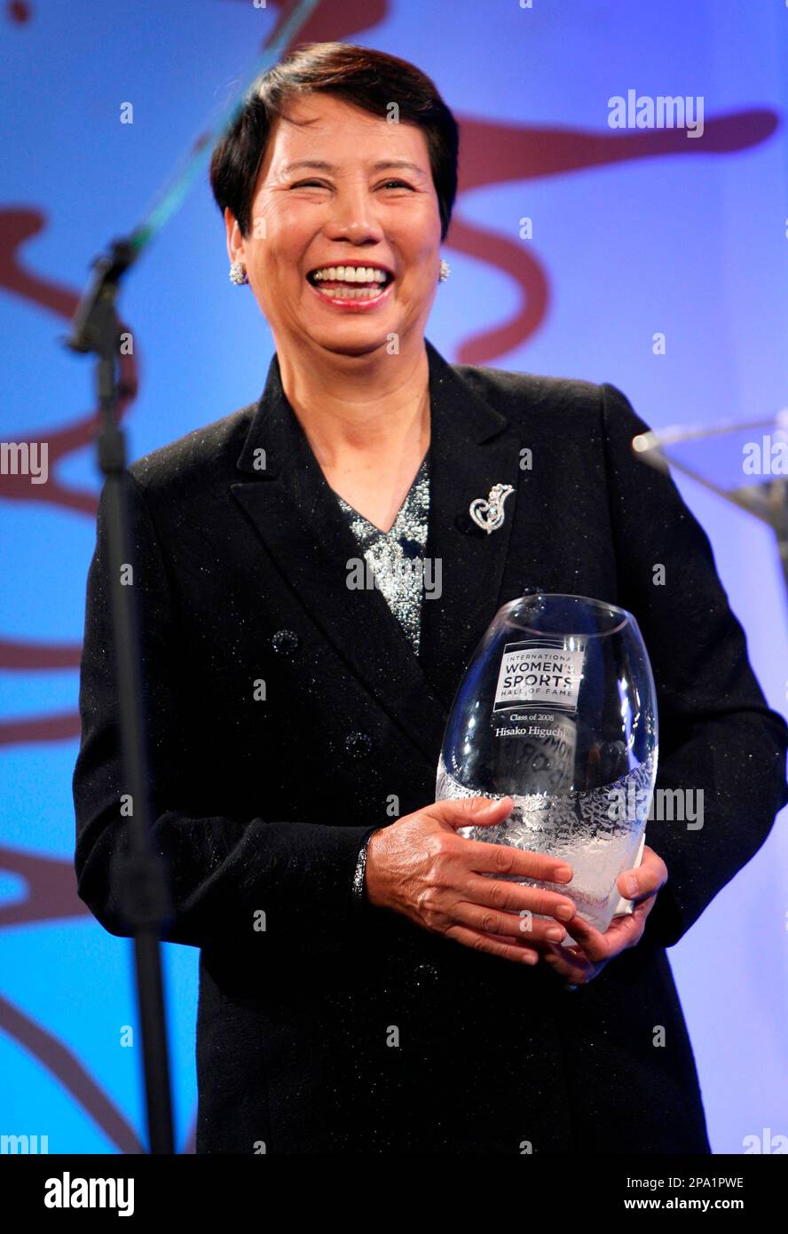 Golf legend Hisako "Chako" Higuchi smiles during the International ...