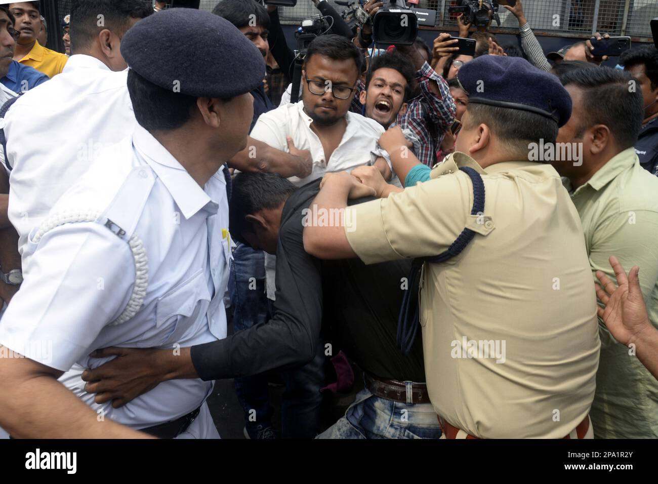 Kolkata, India. 10th Mar, 2023. March 10, 2023, Kolkata, India: Student ...