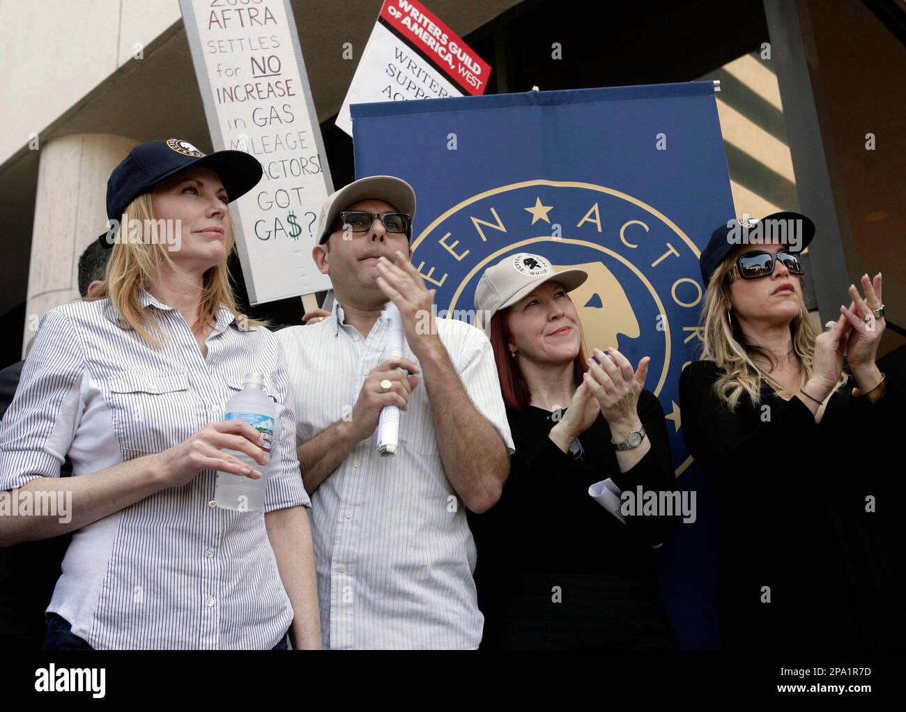 Actors and Screen Actors Guild members, left-to-right, Marg ...