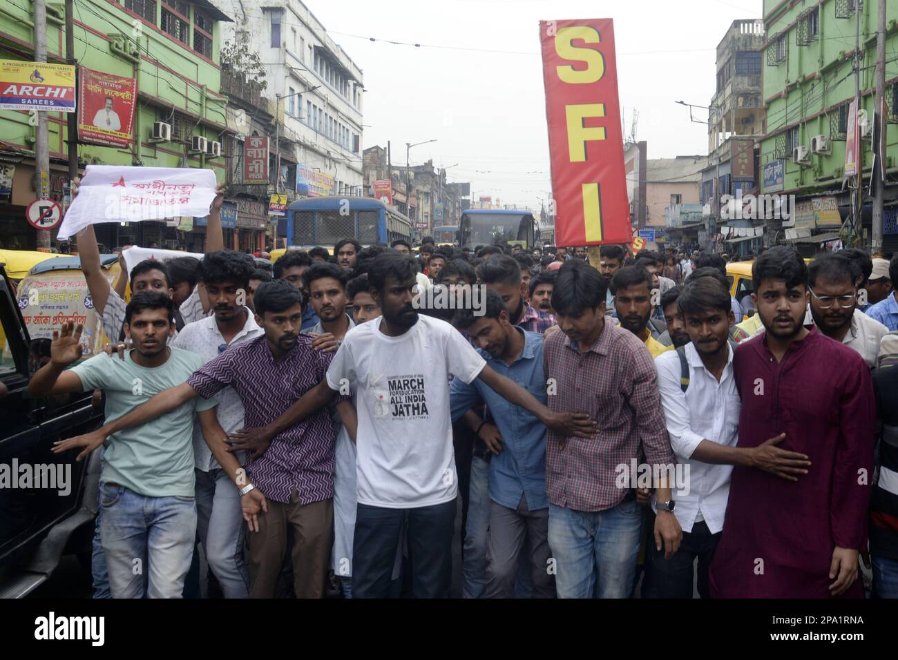 Kolkata, India. 10th Mar, 2023. March 10, 2023, Kolkata, India: Student ...