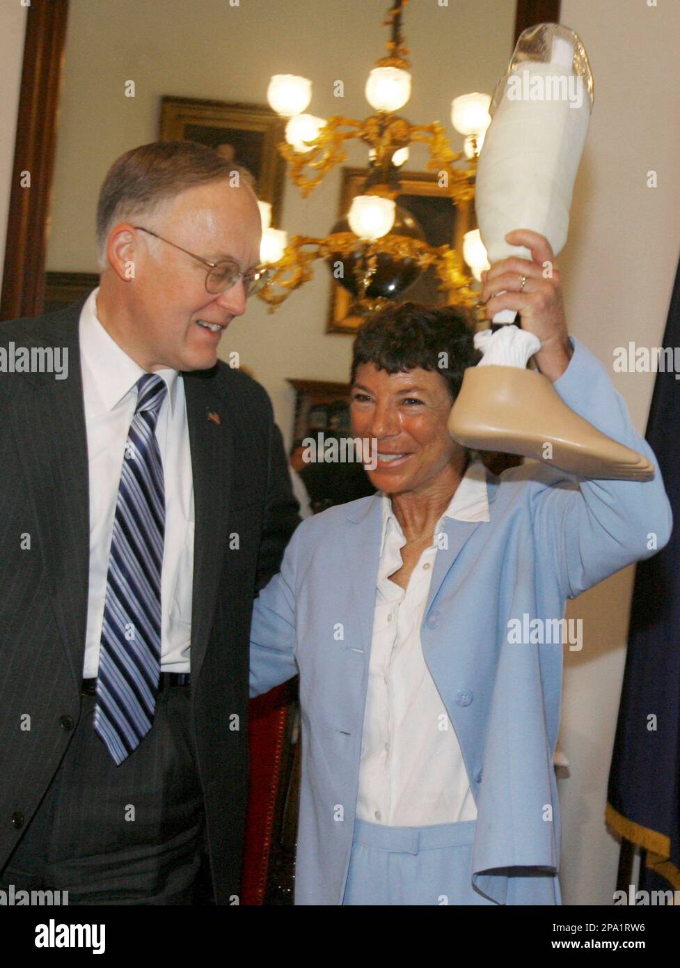 **FILE** In this April 23, 2008 file photo Eileen Casey holds her ...