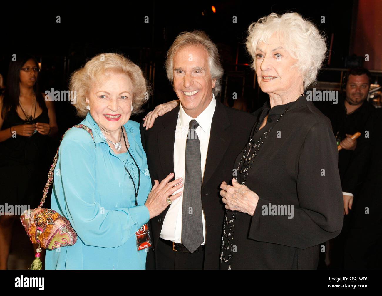 Actor Henry Winkler, center, is seen Beatrice Arthur, right, and Betty ...