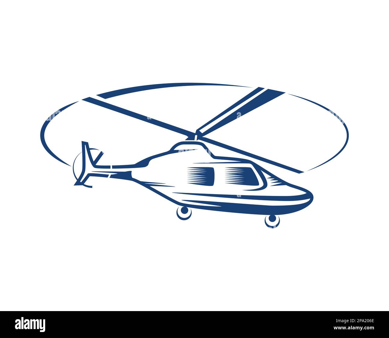 Flying Helicopter Illustration visualized with Silhouette Style Stock ... Flying Helicopter Illustration visualized with Silhouette Style Stock ...
