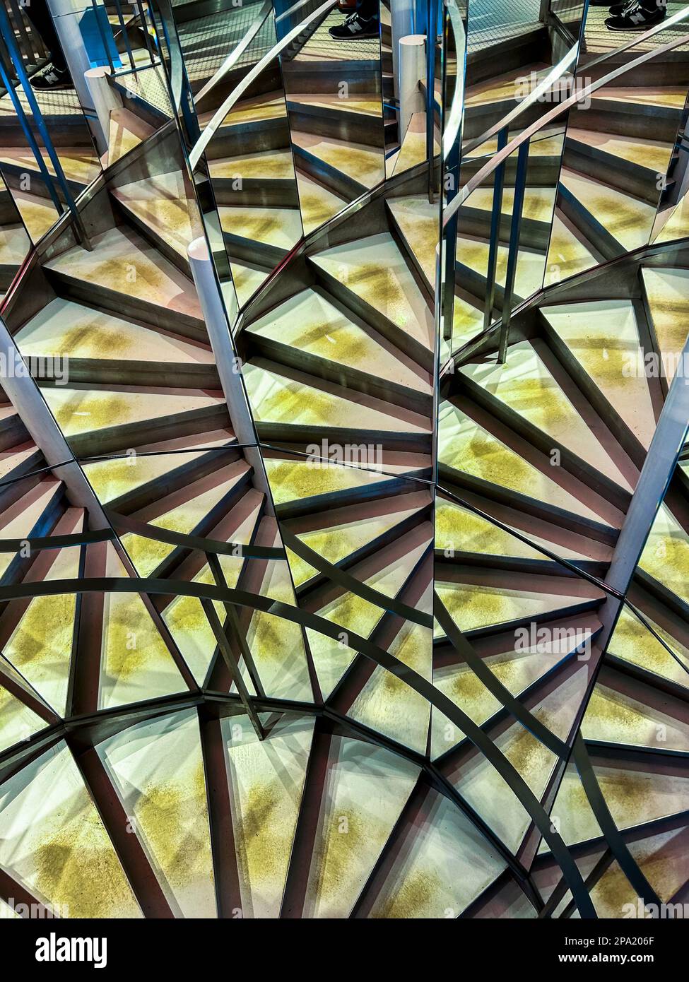 Paris, France, Interior Design, Modern BIstro Restaurant, Mirror ...