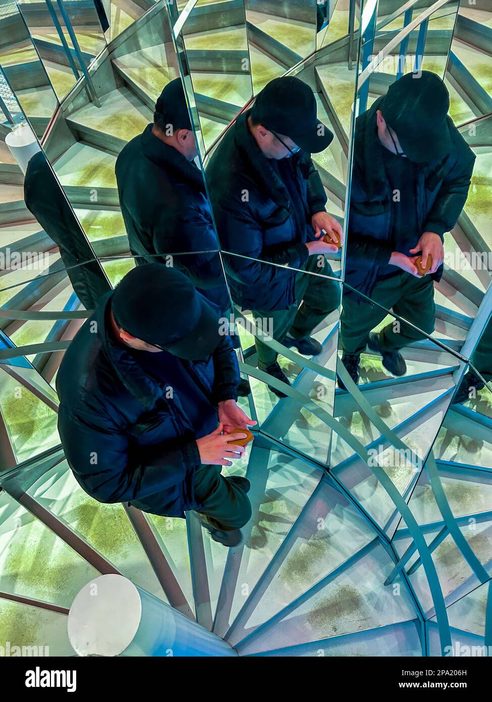 Paris, France, Interior Design, Modern BIstro Restaurant, Mirror ...