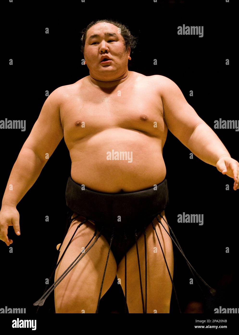 Grand sumo wrestler Asashoryu wins the Grand Sumo Tournament by ...