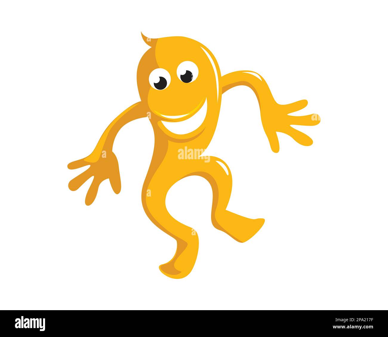 Cute Monster or Character with Smiling Gesture Illustration visualized ...