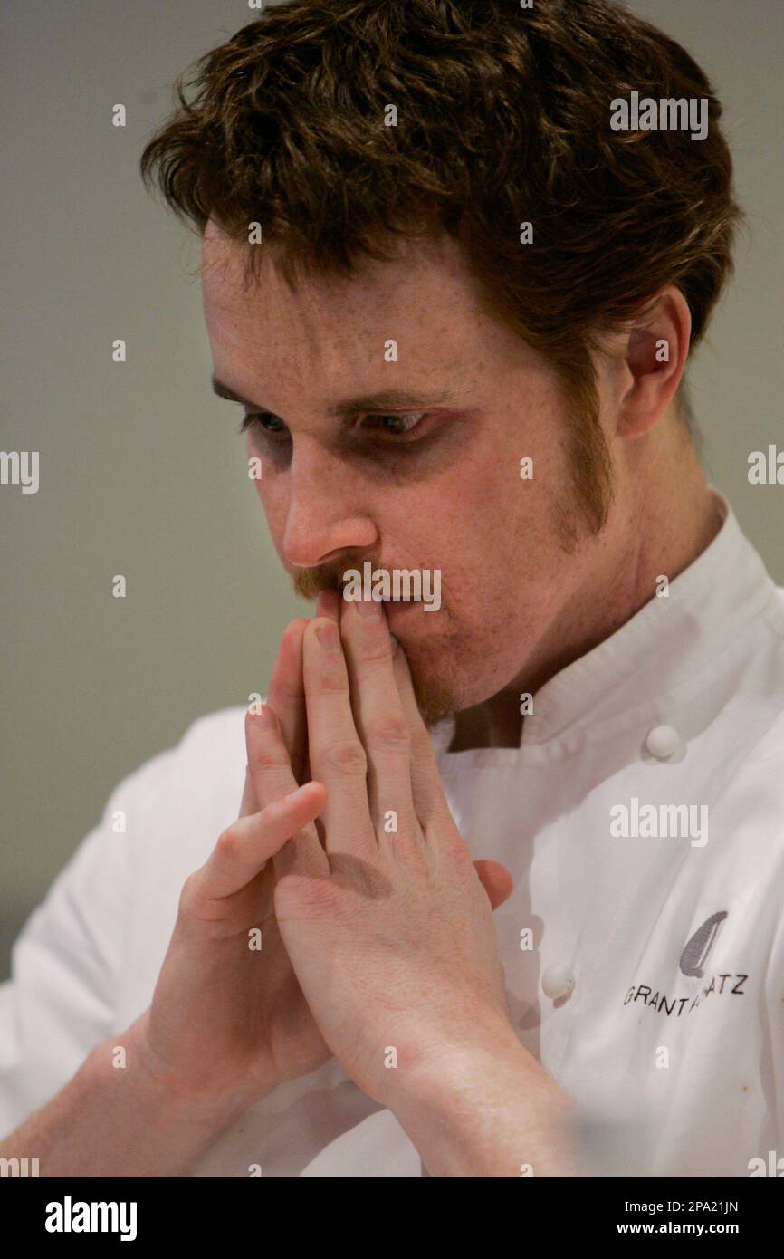 **ADVANCE FOR SUNDAY, JUNE 8** Chef Grant Achatz listens to the changes ...