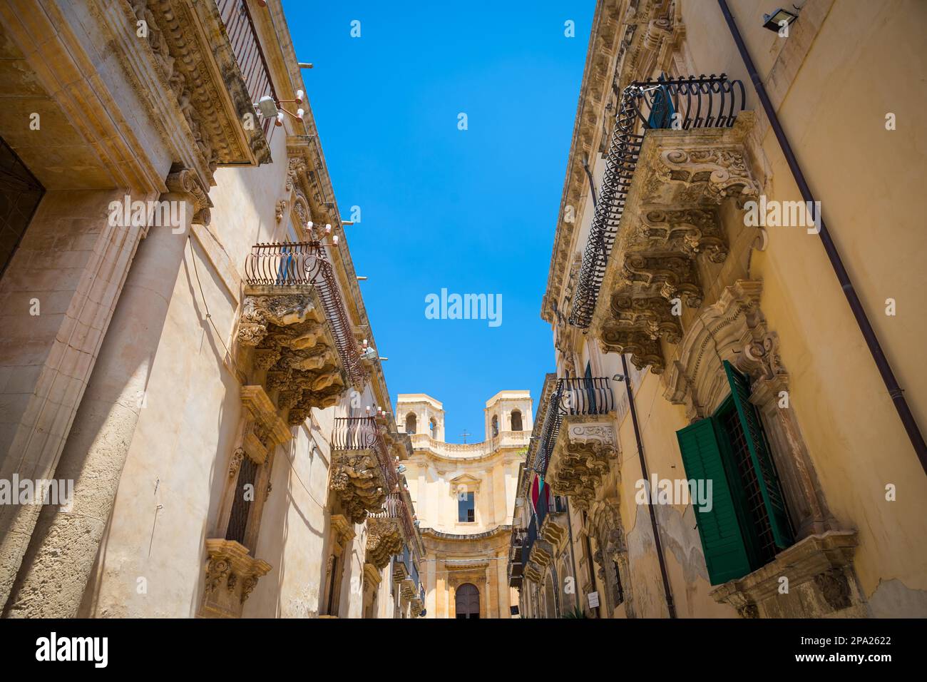 Noto town in Sicily, the Baroque Wonder - UNESCO Heritage Site. Detail ...
