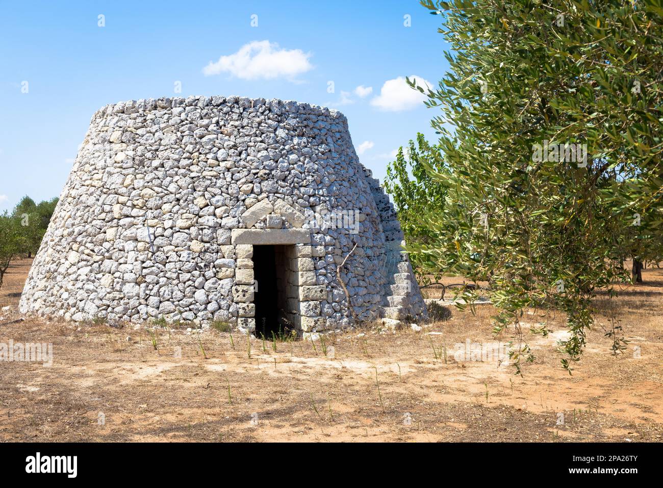 In Salento area, south of Italy, a traditional rural warehouse named ...