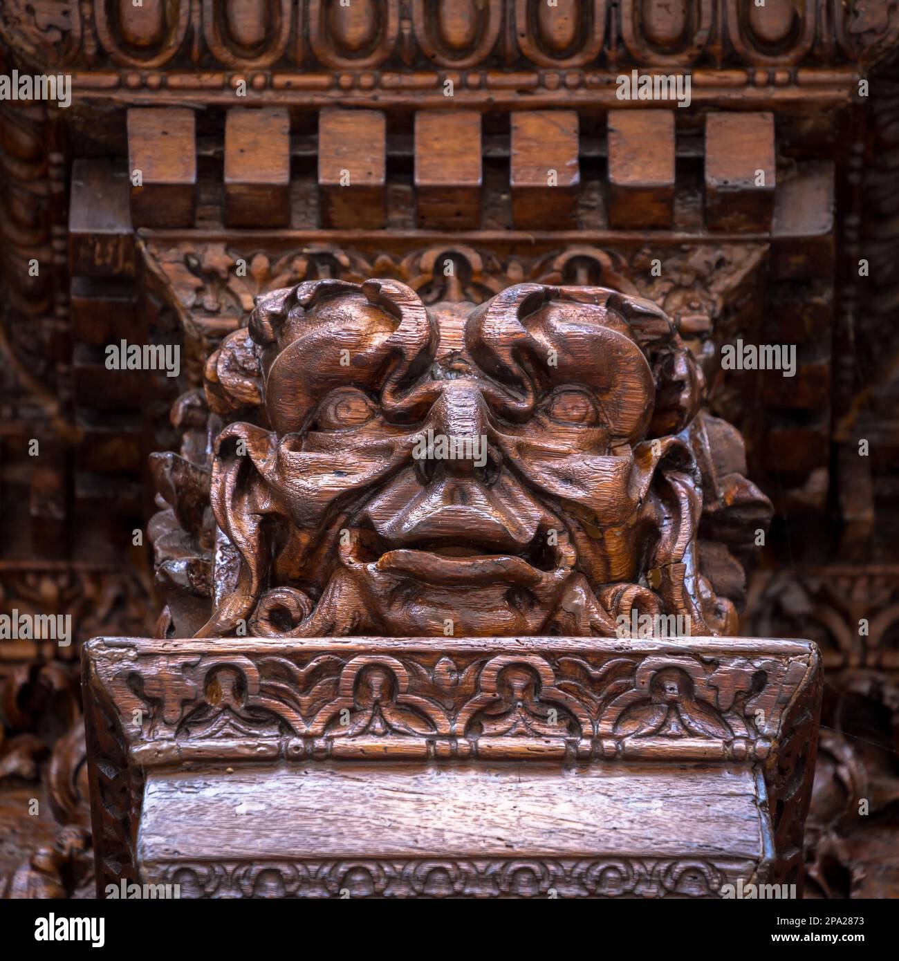 Detail of the Devil Door in Turin, Italy. Located in Via Vittorio ...