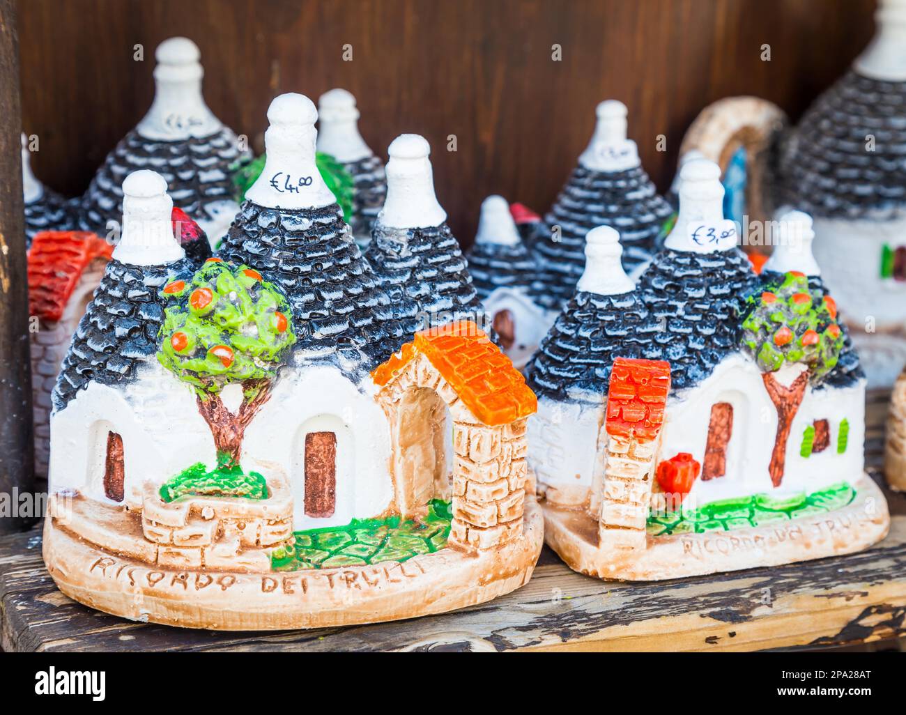 The Trulli di Alberobello is the most famous landmark of Puglia Region ...